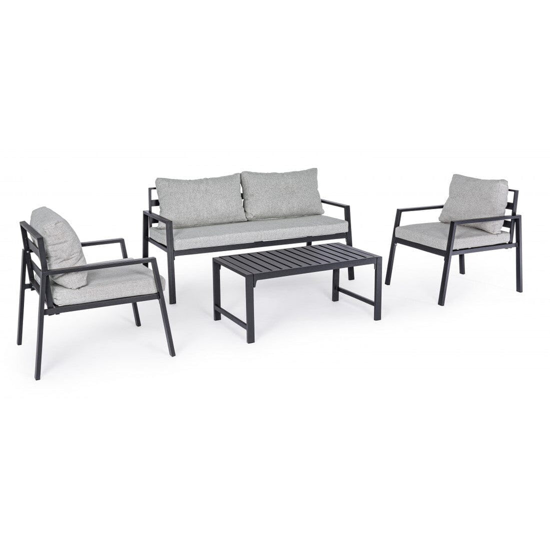 Andrea Bizzotto Salotto Da Giardino Lorillard In Alluminio 4 Posti Ant ...